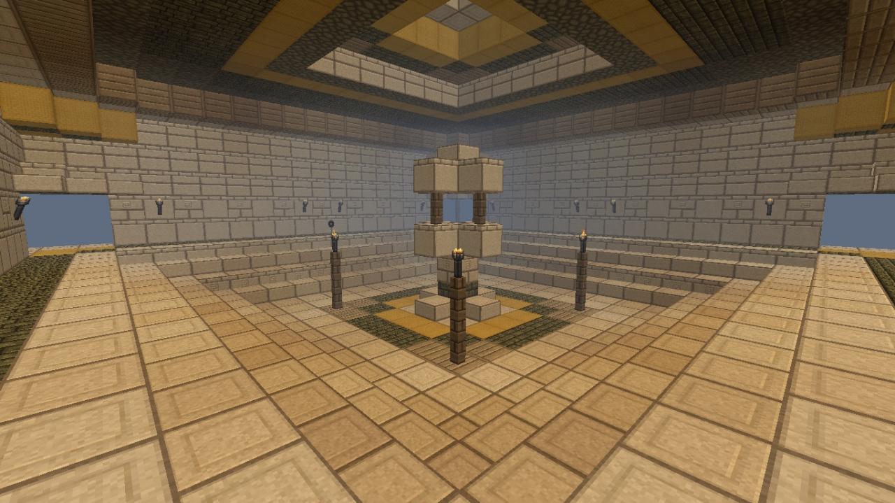 Quick Build: Sandstone Temple Minecraft Map