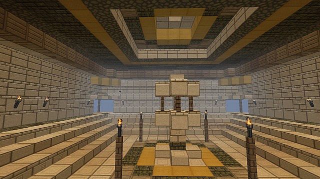 Quick Build: Sandstone Temple Minecraft Map