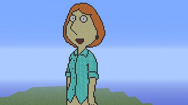 Peter & Lois Griffin Pixel Art Minecraft Map