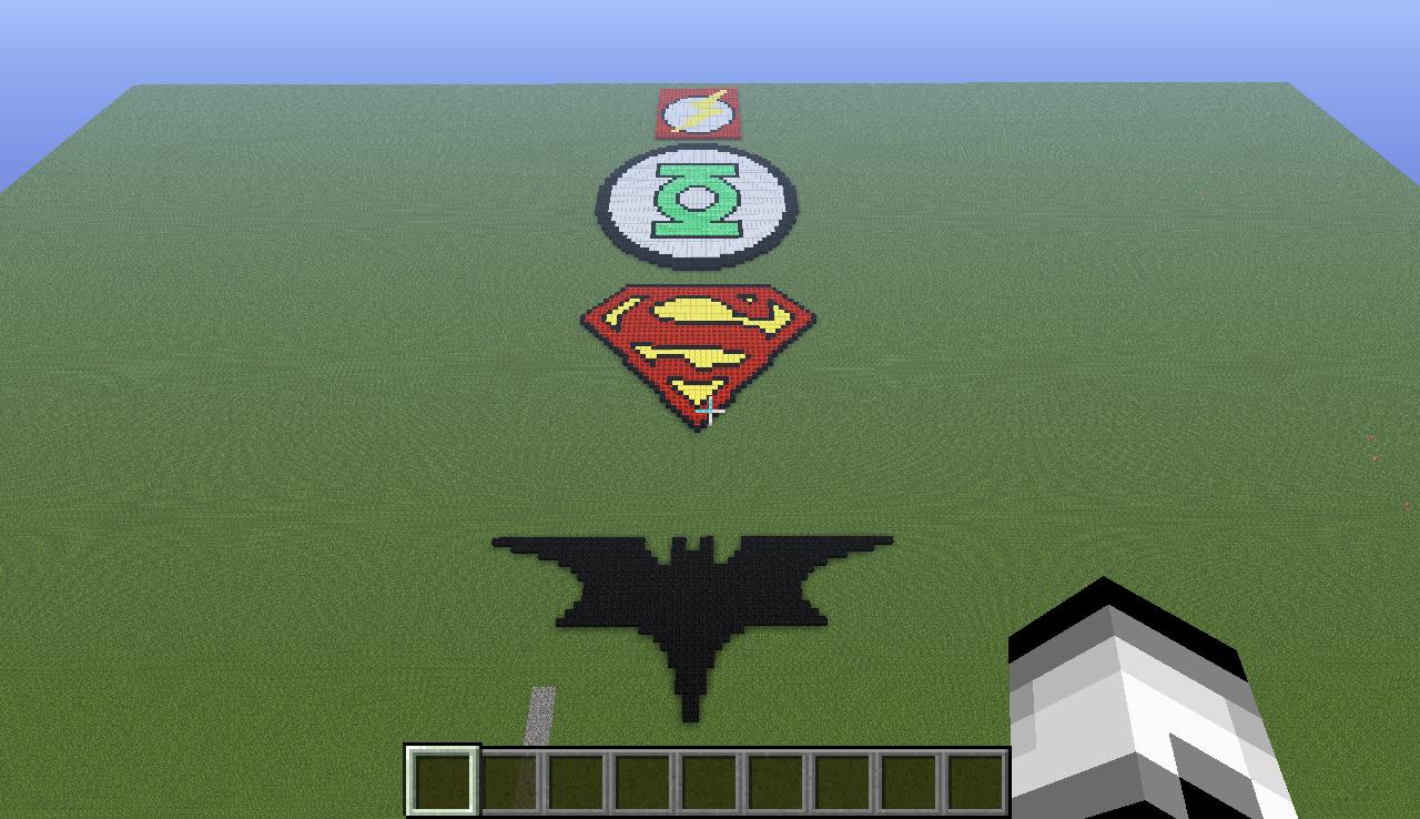 Super Hero Pixel Art Minecraft Project