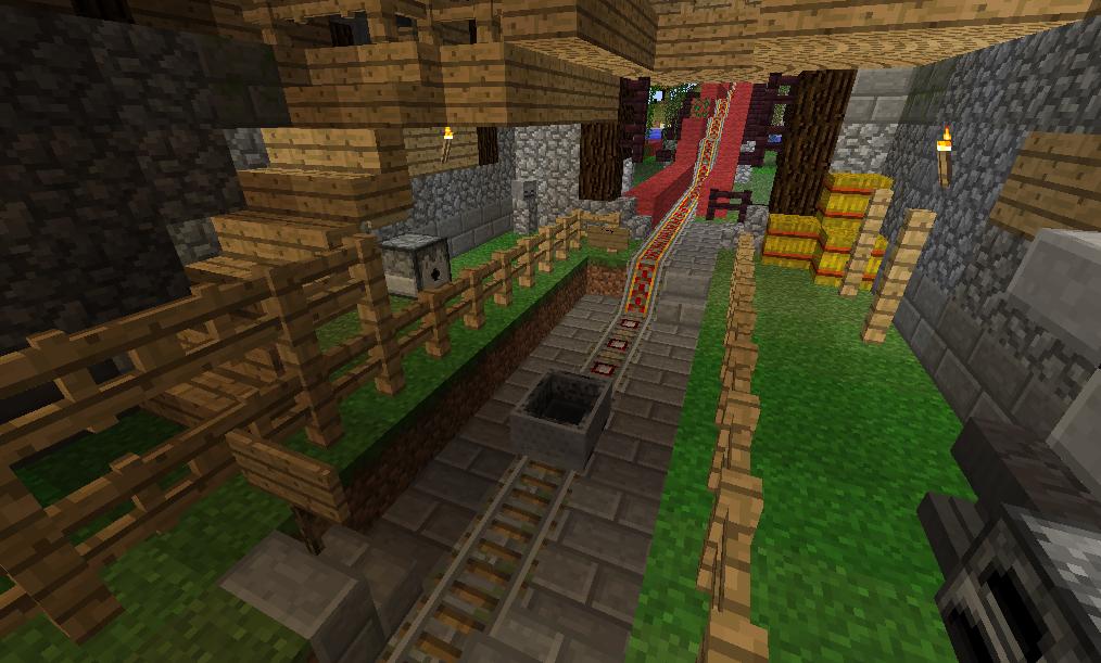 Ride: Dragon Fire Themed Coaster for Contest Minecraft Map