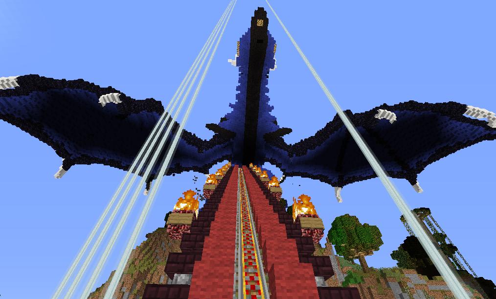 Ride: Dragon Fire Themed Coaster for Contest Minecraft Map