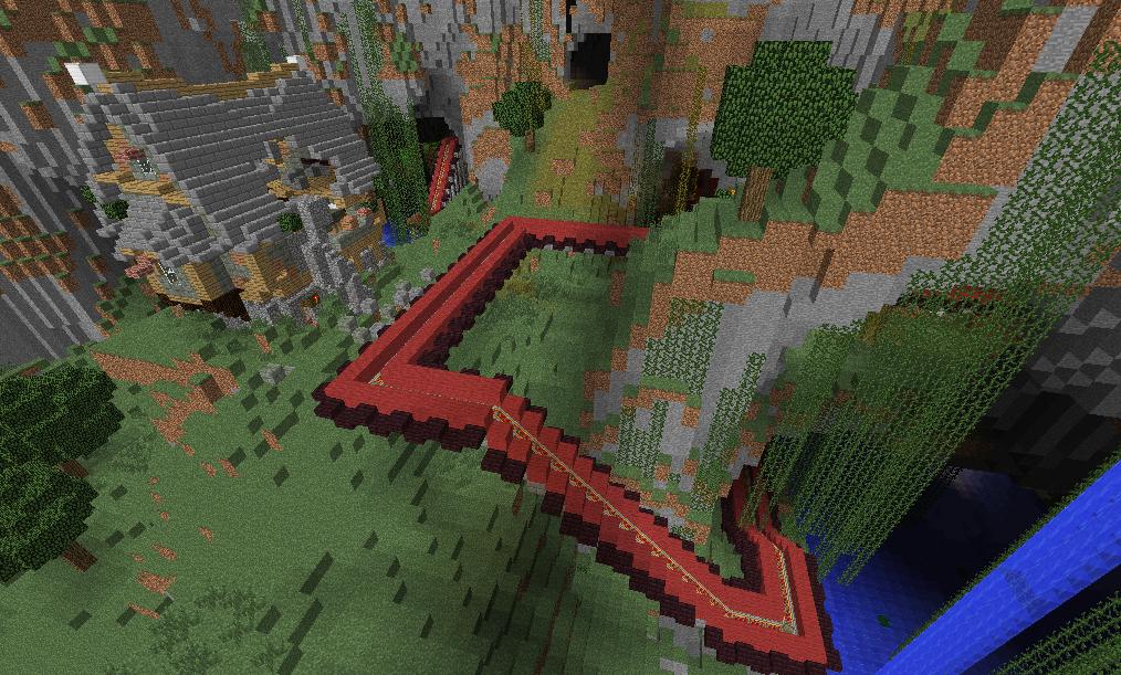Ride: Dragon Fire Themed Coaster for Contest Minecraft Map