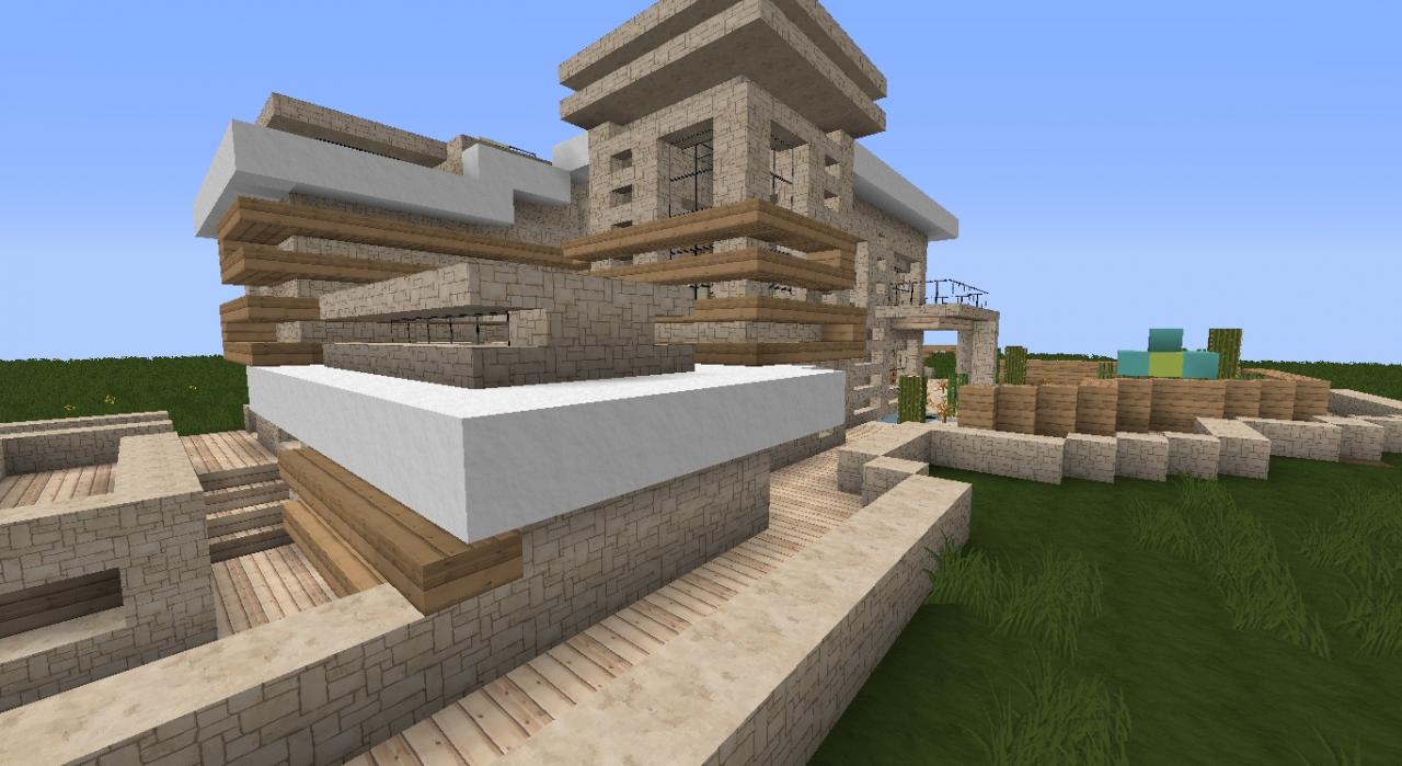Modern Desert Themed House Minecraft Map