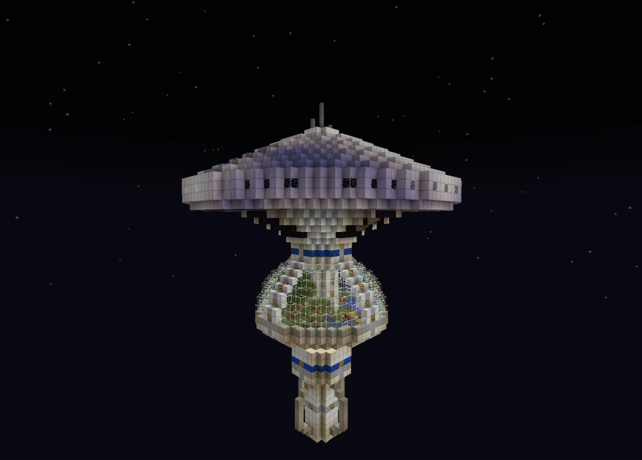 Federation Starbase And Moon (PVP Arenas inside) Minecraft Map
