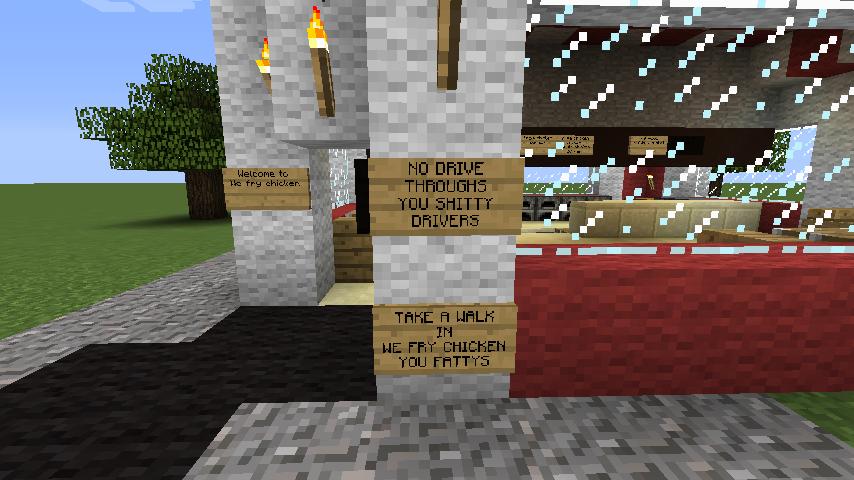 We fry chicken NEW fast food joint Minecraft Map