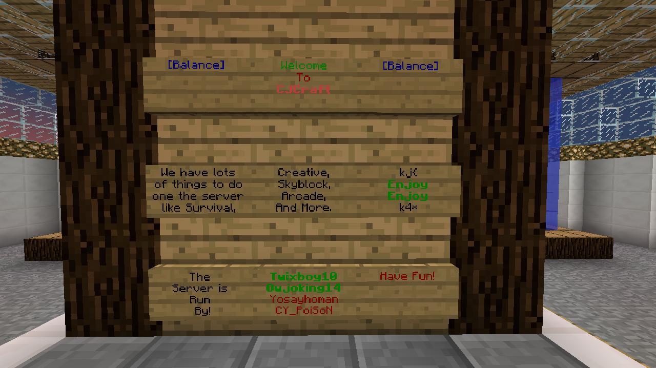 CJCraft Officical Server Minecraft Server