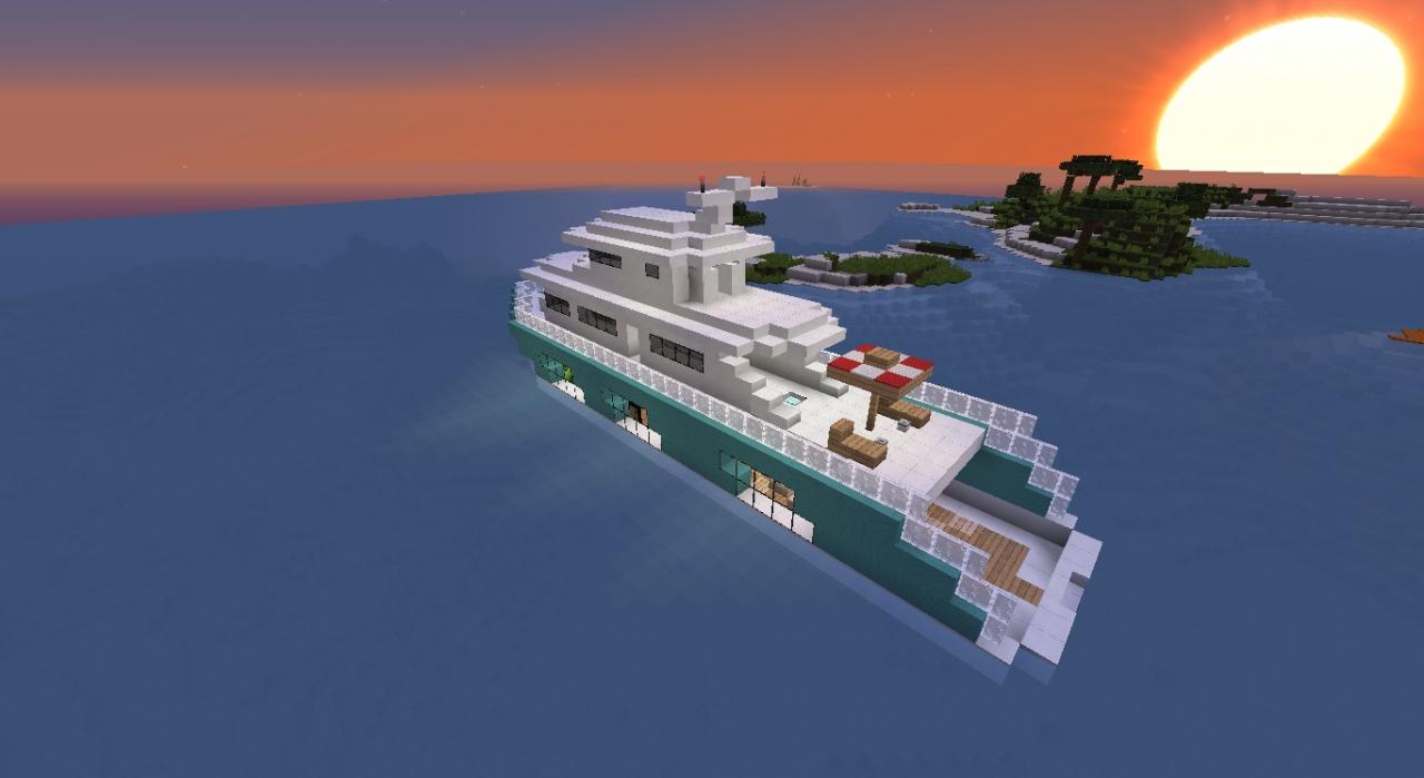 Beach island - by JungleCreeper (Modern Mansion + Epic Yacht) Minecraft Map