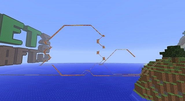 50th SUB Roller Coaster!!! best one yet, with loop da loop! Minecraft Map