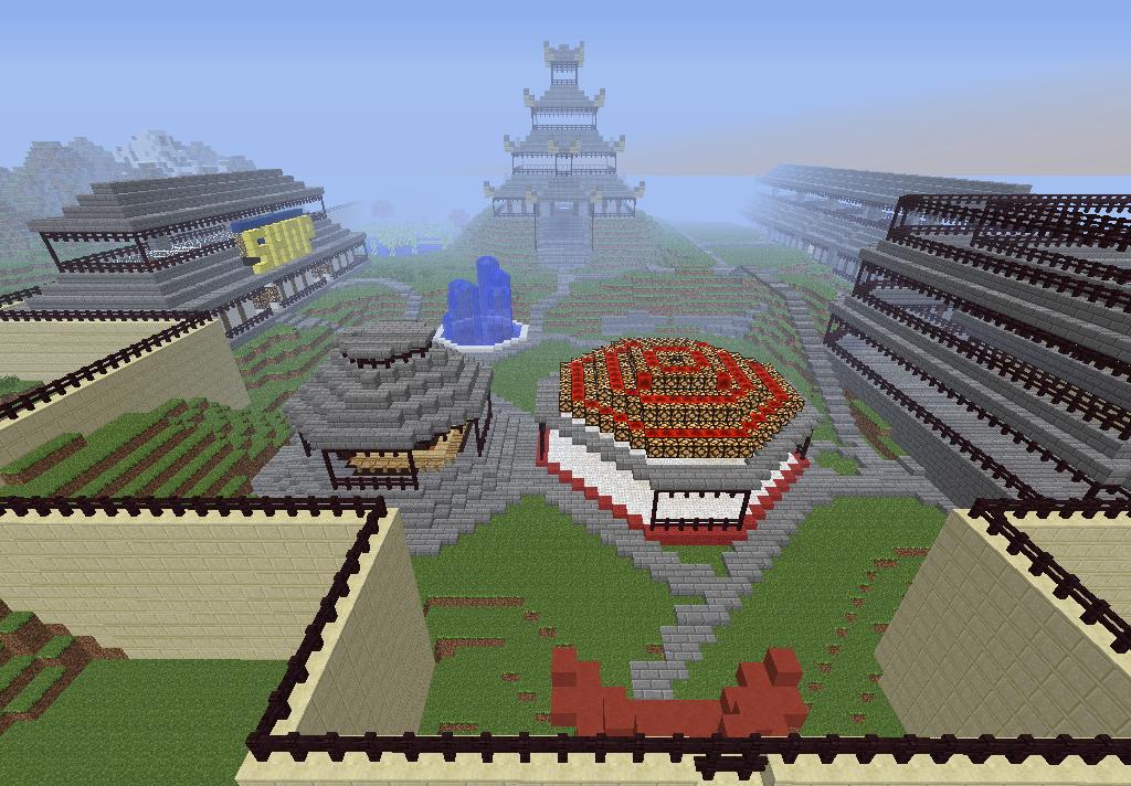 Naruto Inspired Town project Minecraft Map