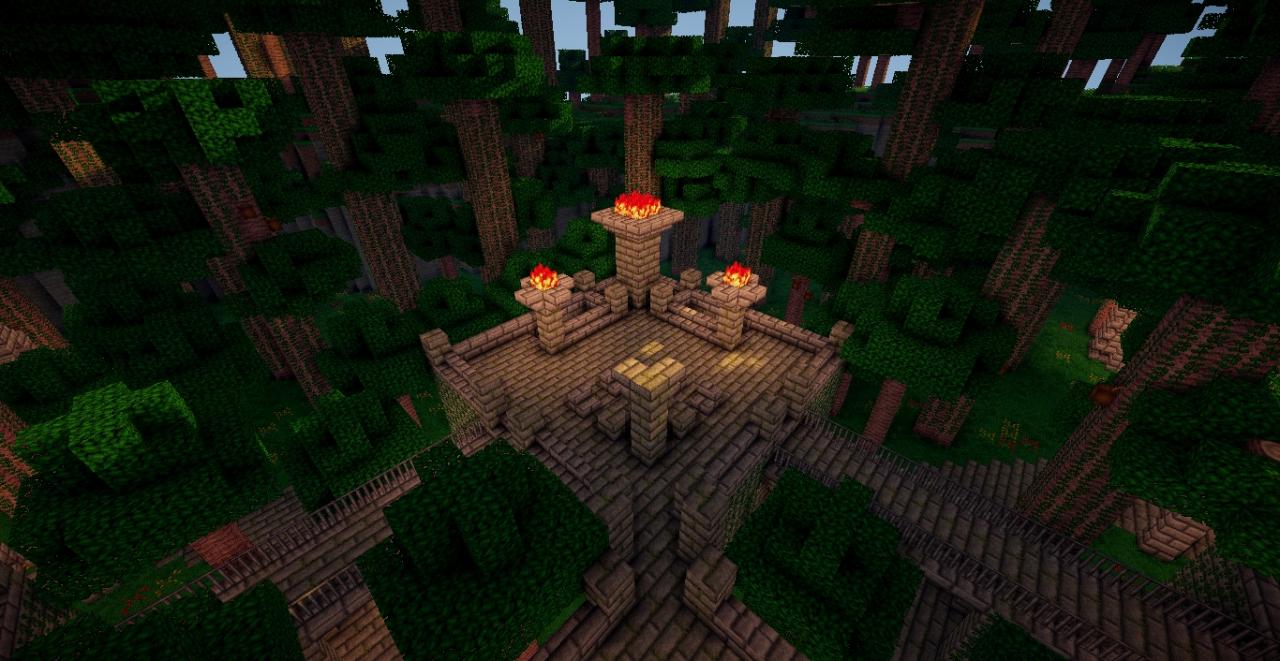 The lost temple. Minecraft Map