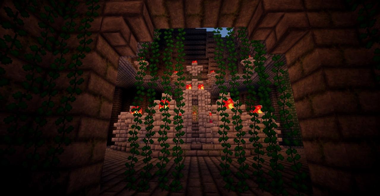 The lost temple. Minecraft Map