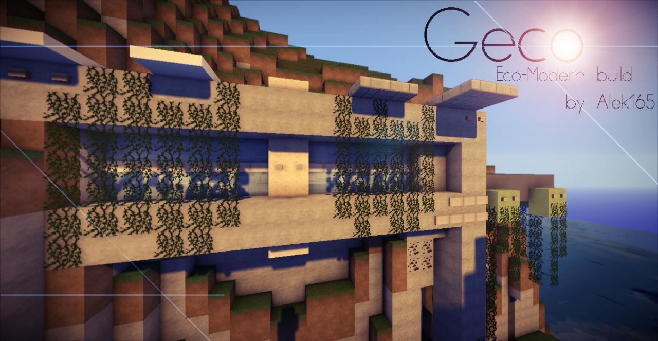 Geco- Eco-Modern build by Alek165 Minecraft Map