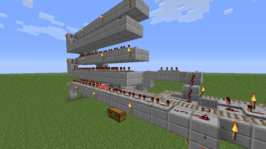 Automatic Minecart Transport Machine Minecraft Map