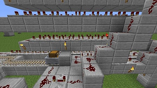 Automatic Minecart Transport Machine Minecraft Map