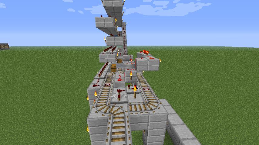 Automatic Minecart Transport Machine Minecraft Map