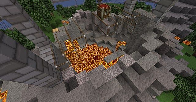 Survival Games Arena Planet - Inside the Volcano Minecraft Map