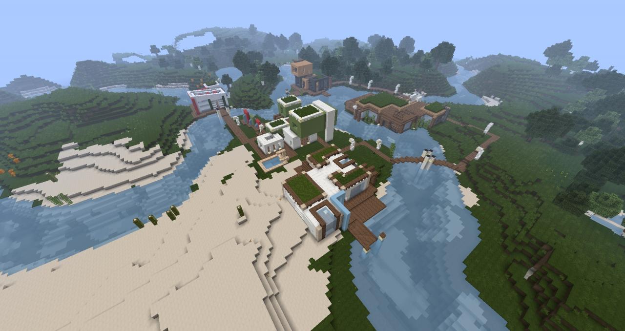 Modern town - done! Minecraft Map