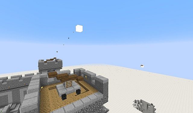 Working Catapult in Minecraft Minecraft Map