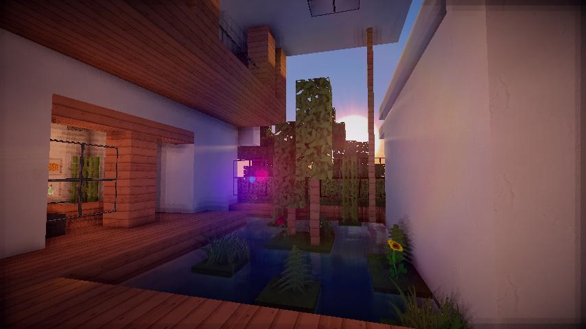 | Cover | Modern Eco House Minecraft Map