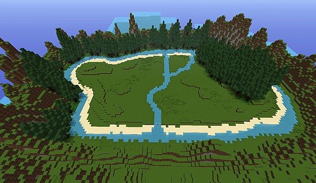 Nice Building Custom Terrain Minecraft Map