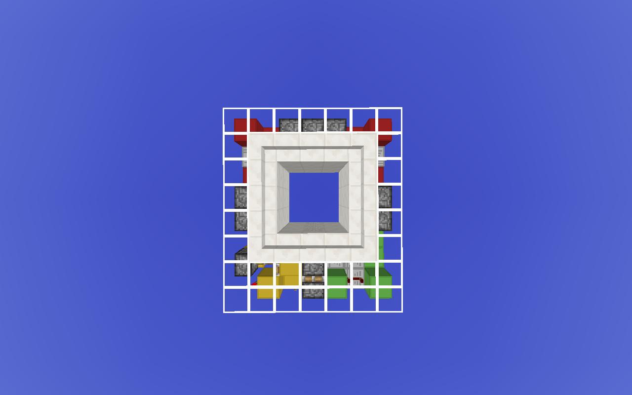 3x3 Seamless Spiral Trapdoor V2 Minecraft Map