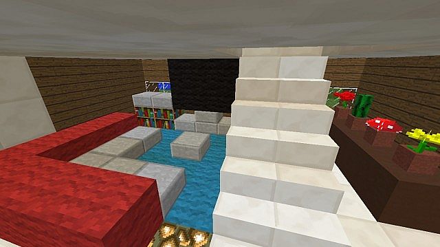 Red N' White Modern House ++ (1.6.2) Minecraft Map