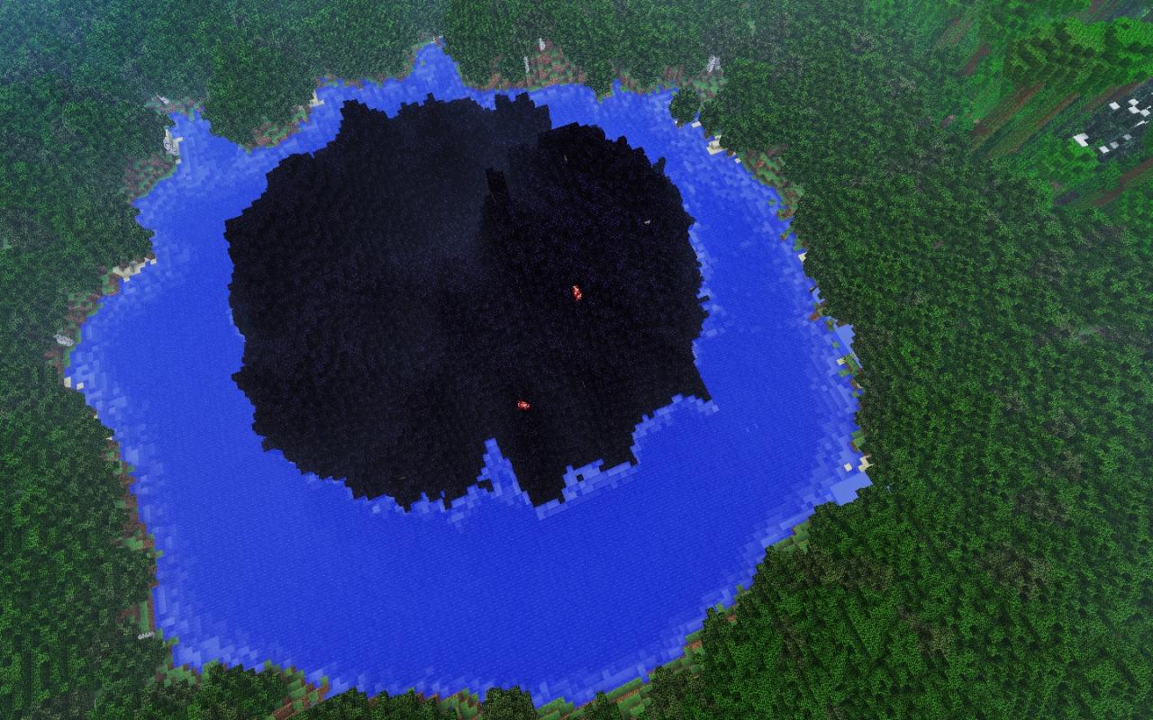 The eye island, imagine whats below! Minecraft Map
