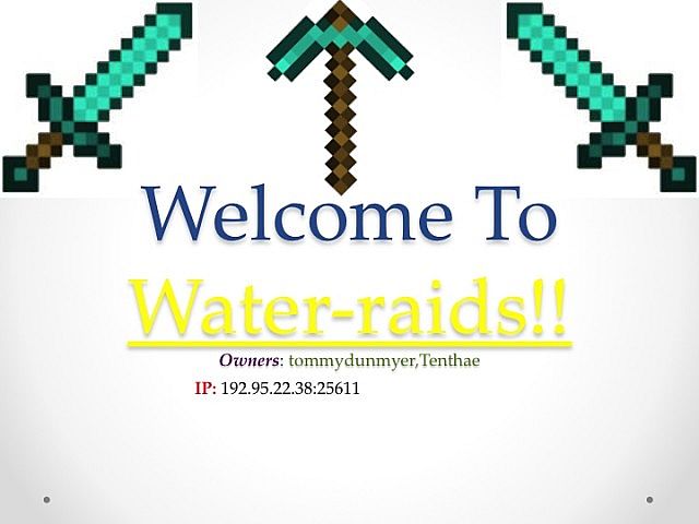 WaterRaids 1.6.4 PvP Raiding! Minecraft Server