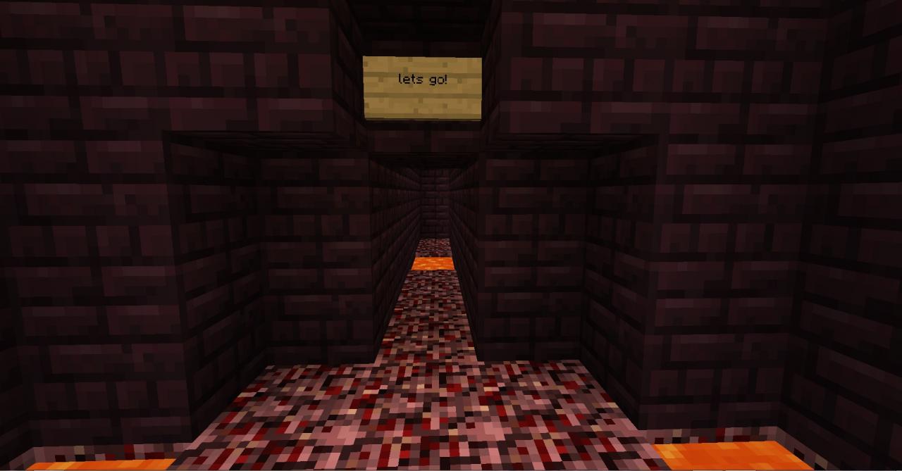 nether parcour Minecraft Map