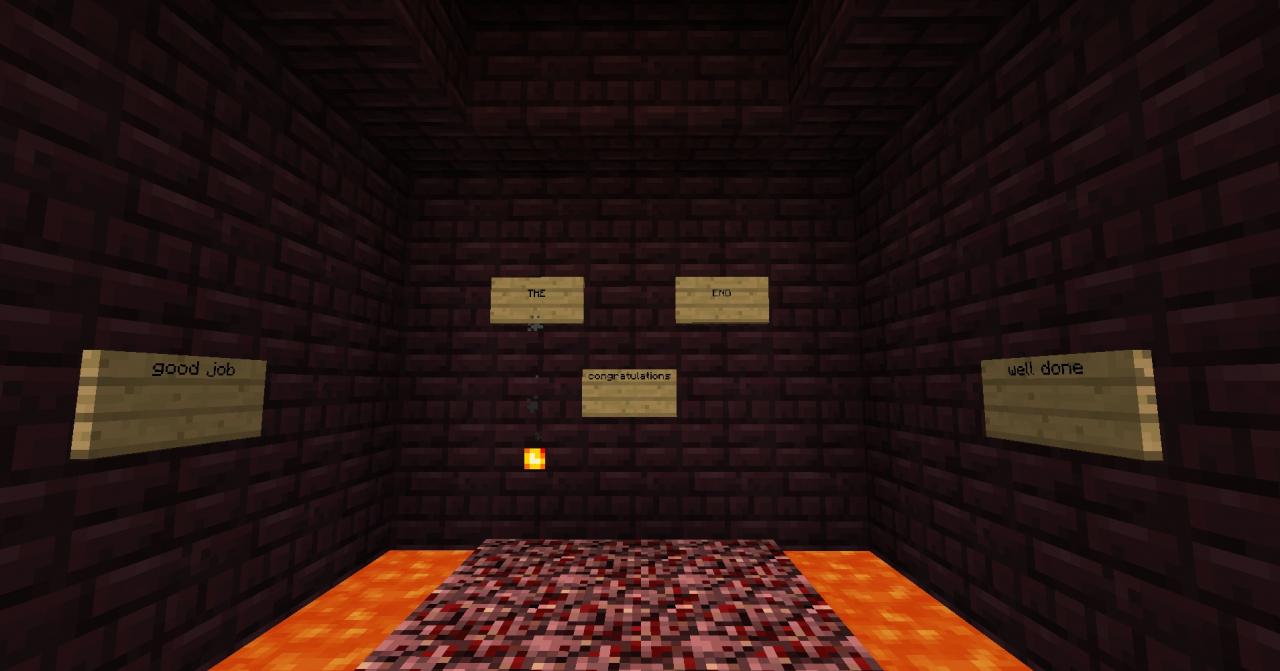 nether parcour Minecraft Map