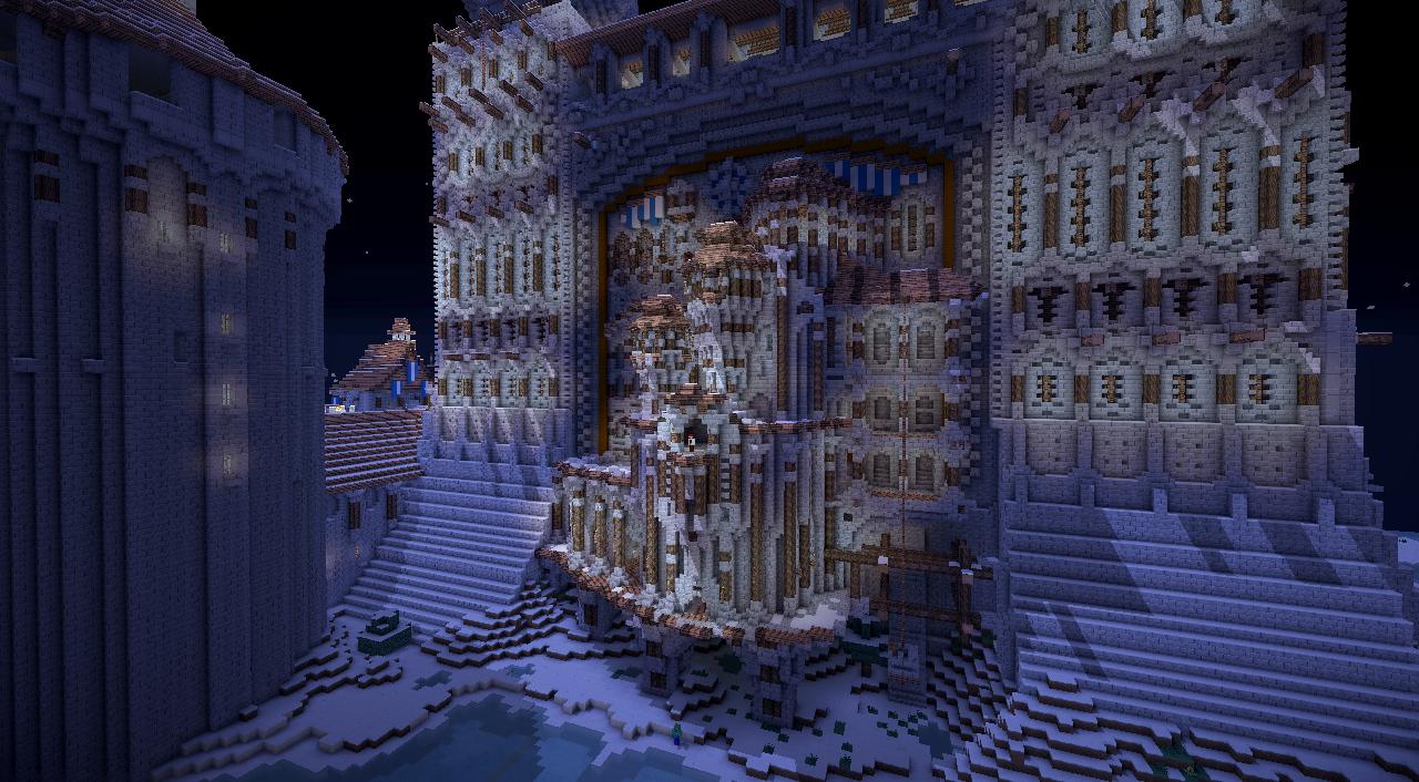 Castle south facade Minecraft Map