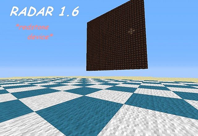 RADAR 1.7 *redstone device* Minecraft Map