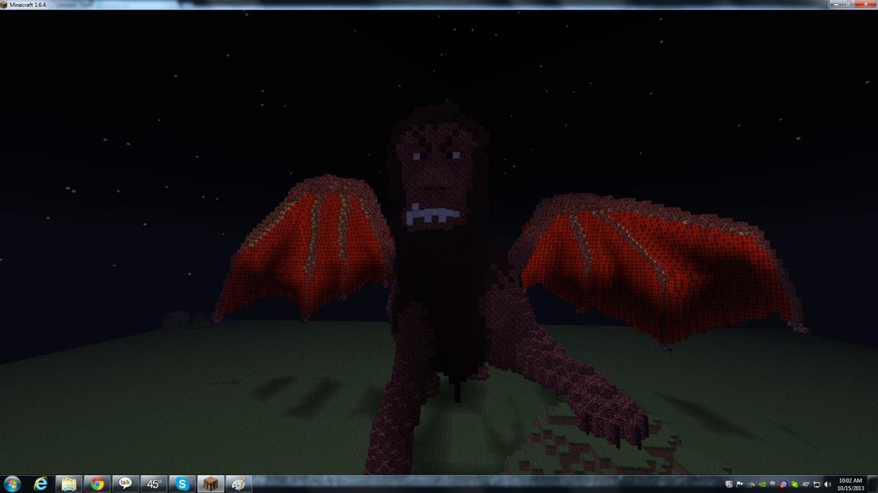 Giant Manticore Statue Minecraft Map