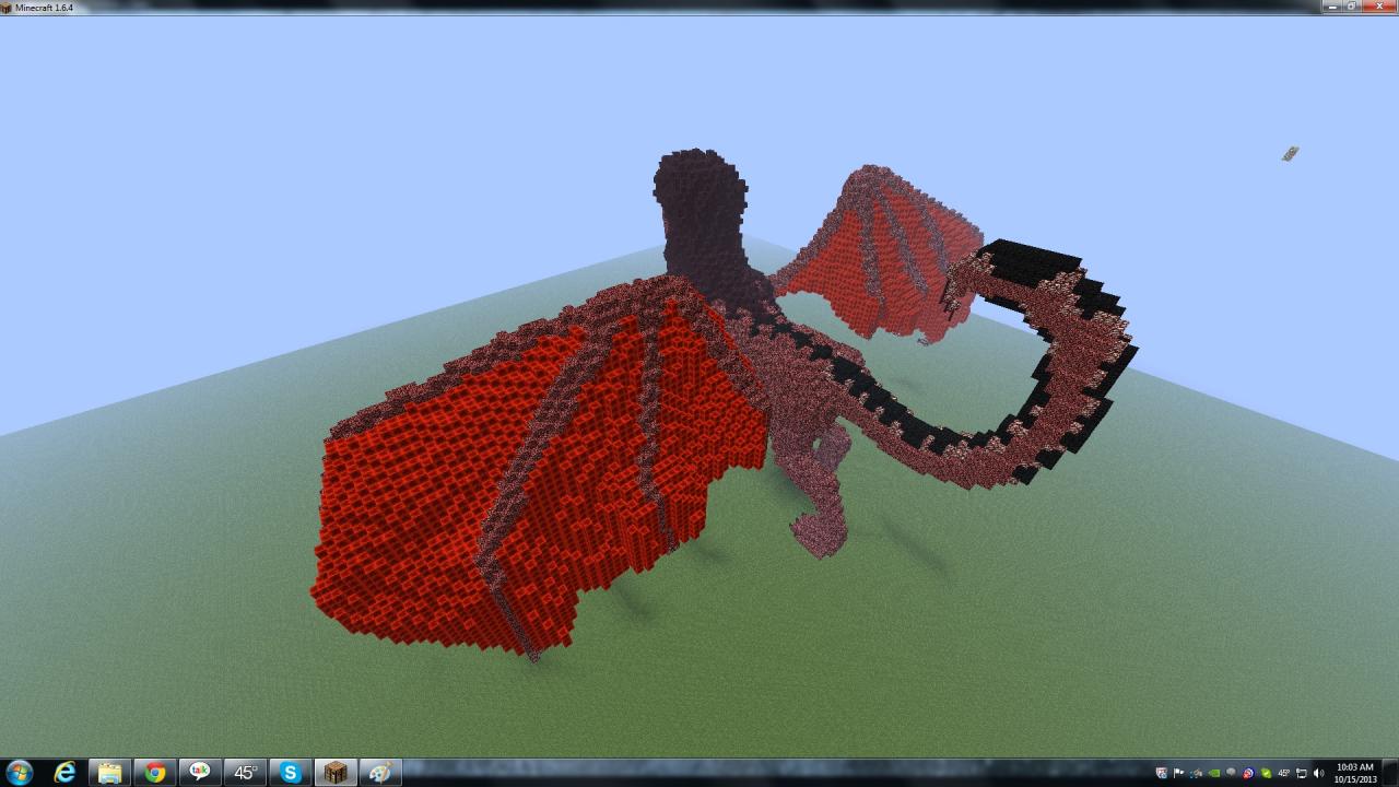 Giant Manticore Statue Minecraft Map