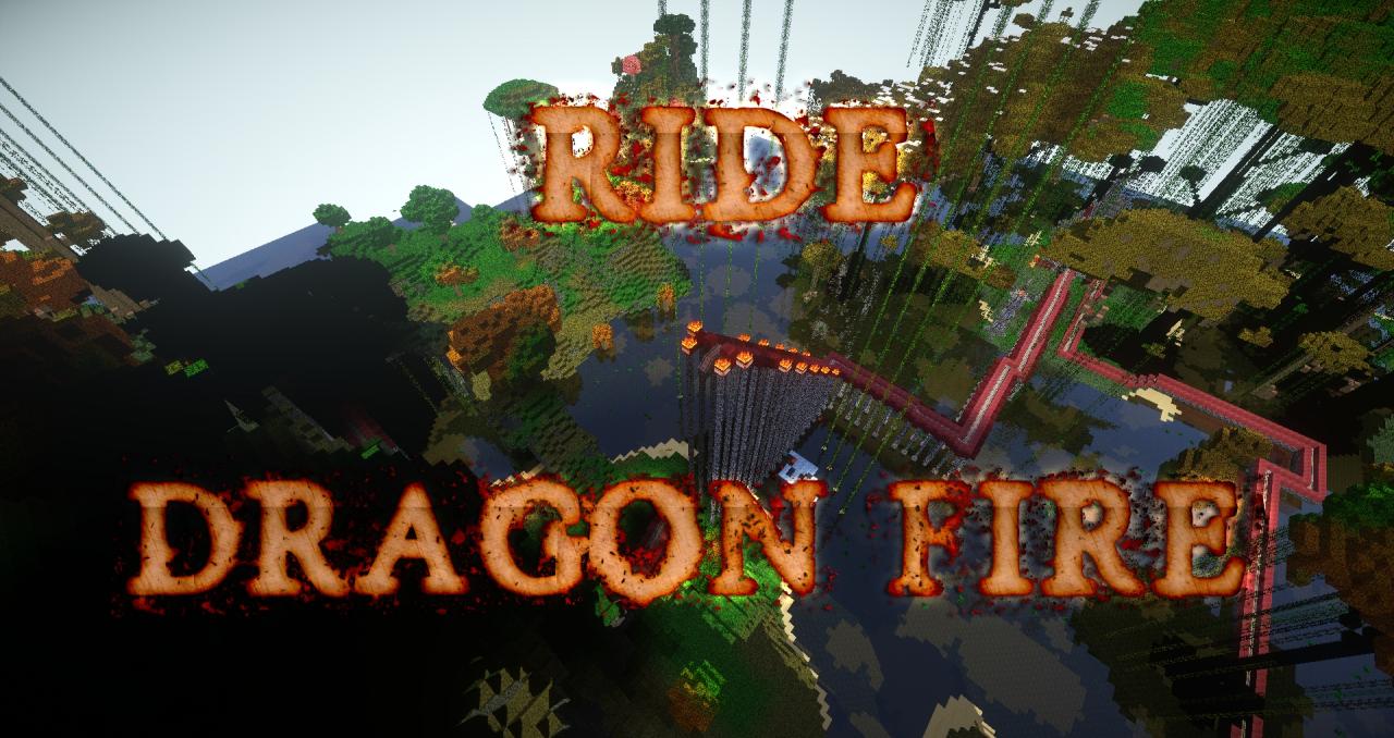 Ride: Dragon Fire Themed Coaster for Contest Minecraft Map