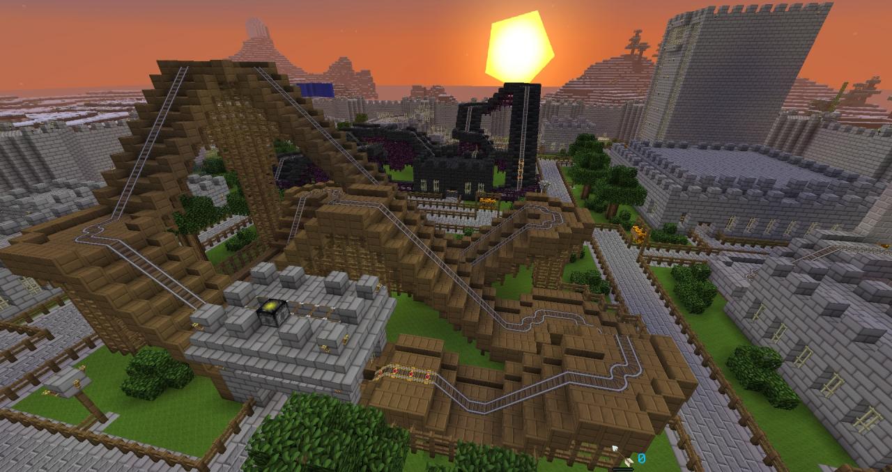 Fun roller Coaster Park Minecraft Map