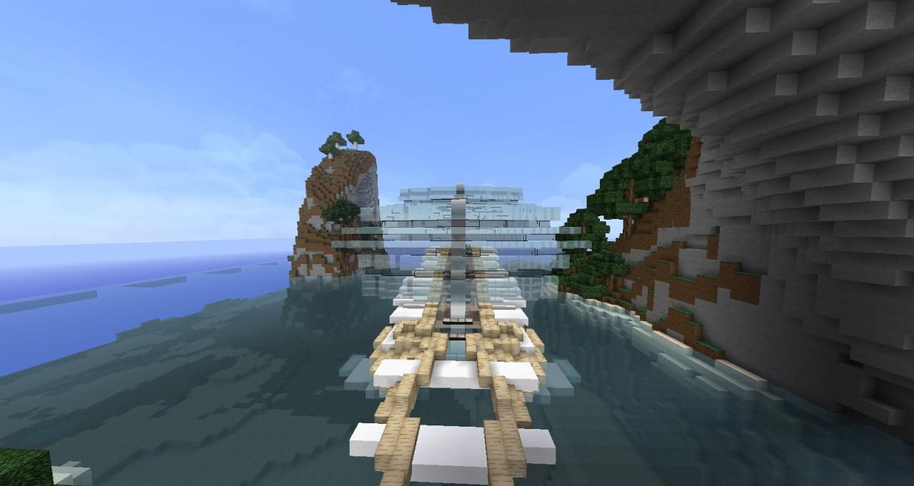 Orion, a futuristic ship Minecraft Map