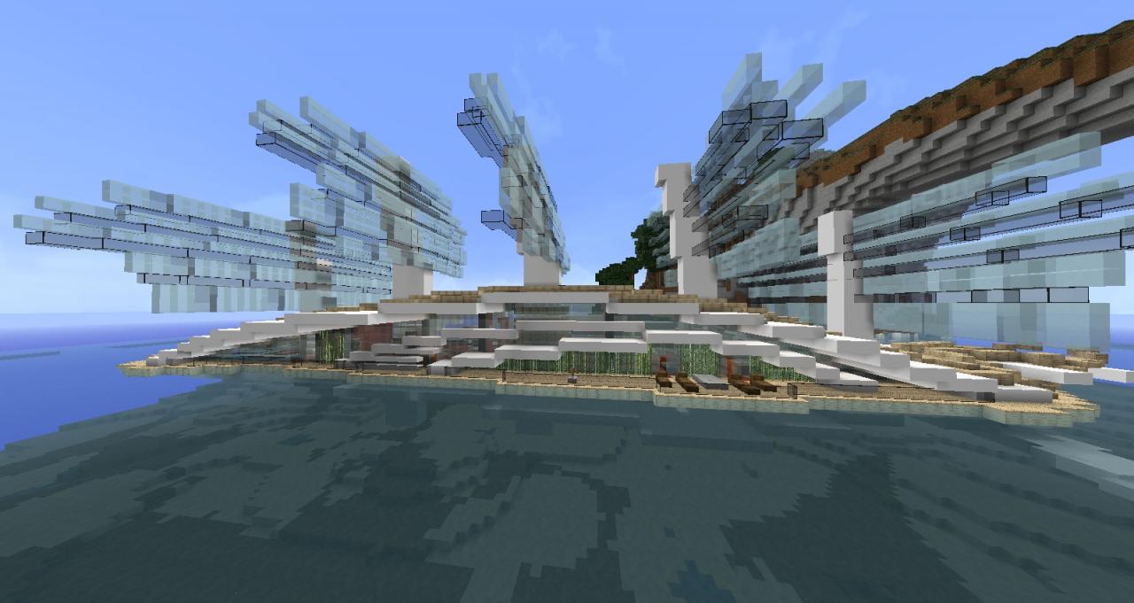 Orion, a futuristic ship Minecraft Map