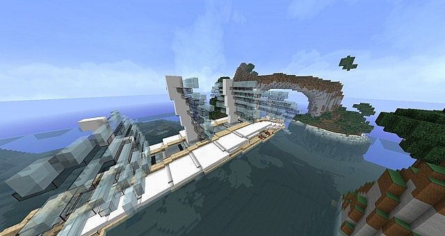 Orion, a futuristic ship Minecraft Map