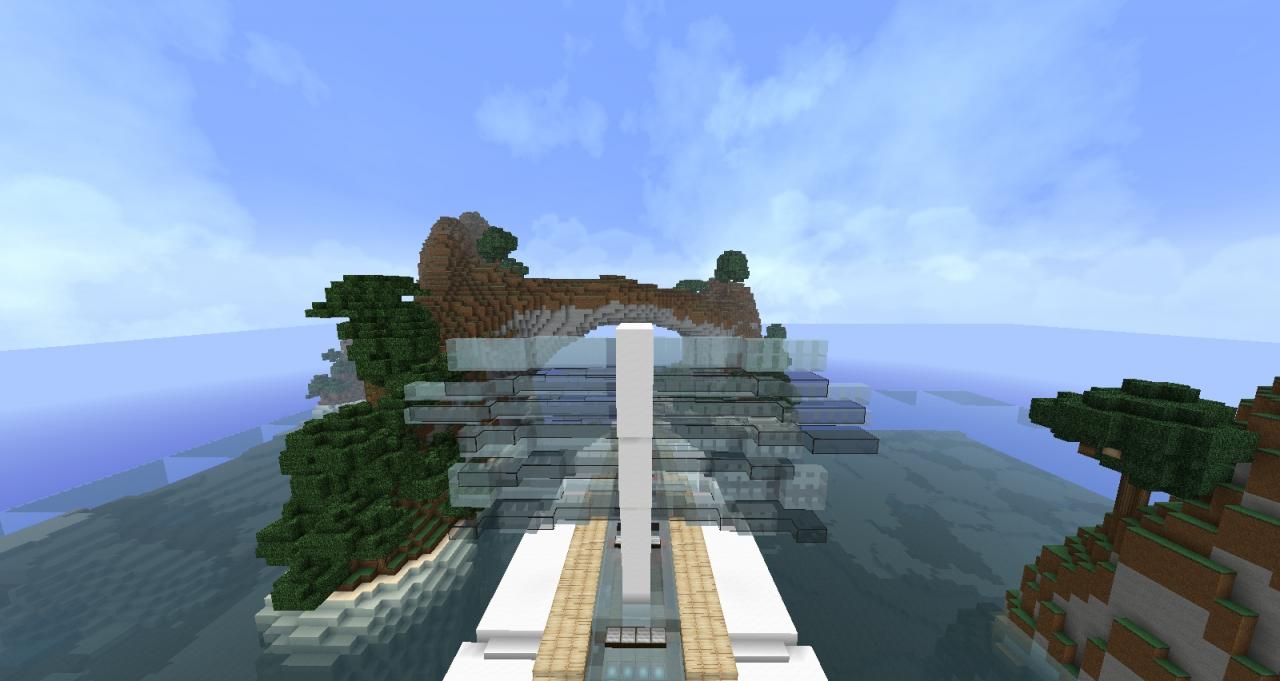 Orion, a futuristic ship Minecraft Map