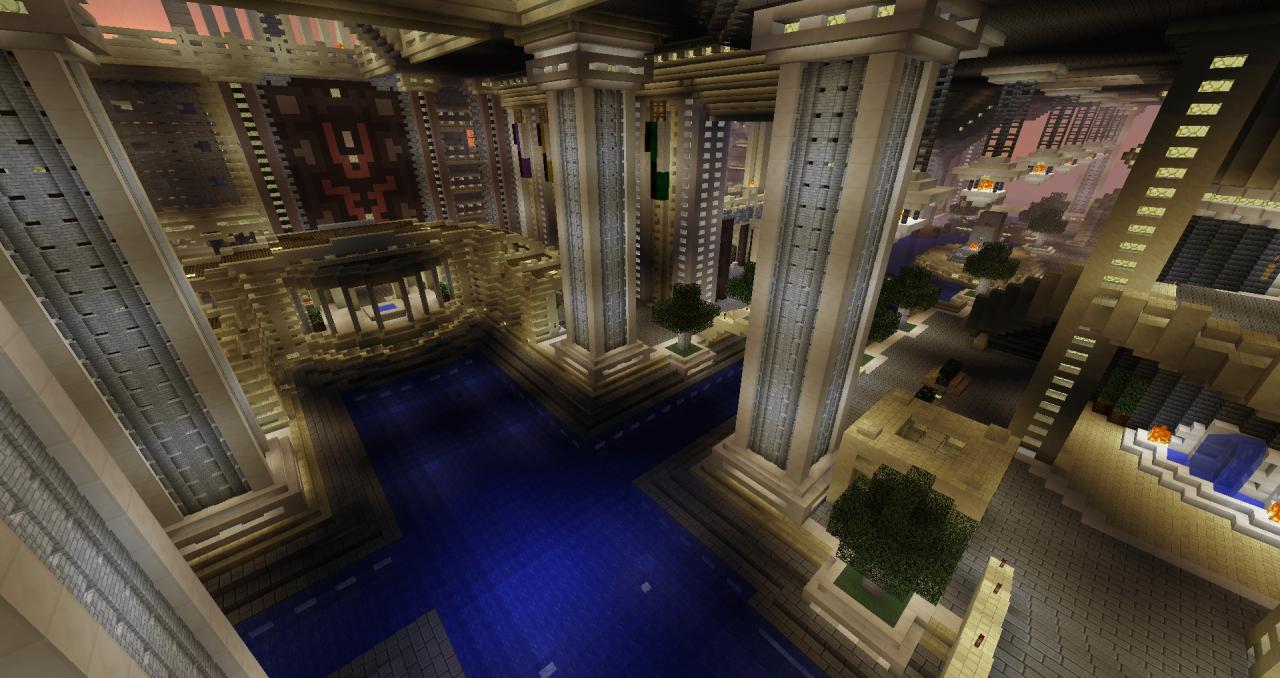 Temple/City Mega Build Part 3! (North east Wing) Minecraft Map