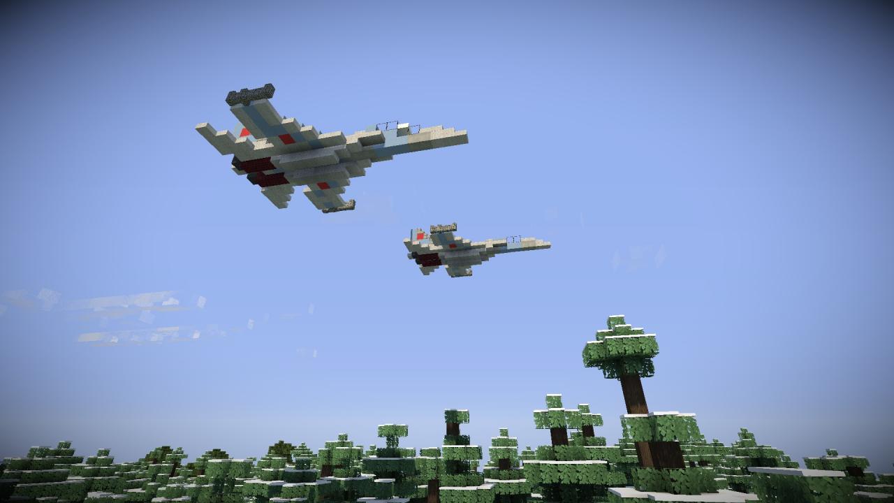 Su 27 and Su 27UB Minecraft Map