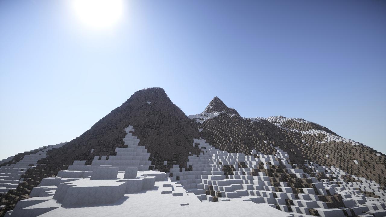 Simple Ice River Valley Minecraft Map