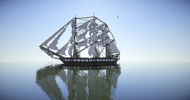 USS Constitution 1:1 Minecraft Map