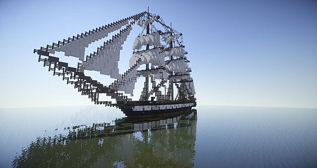 USS Constitution 1:1 Minecraft Map