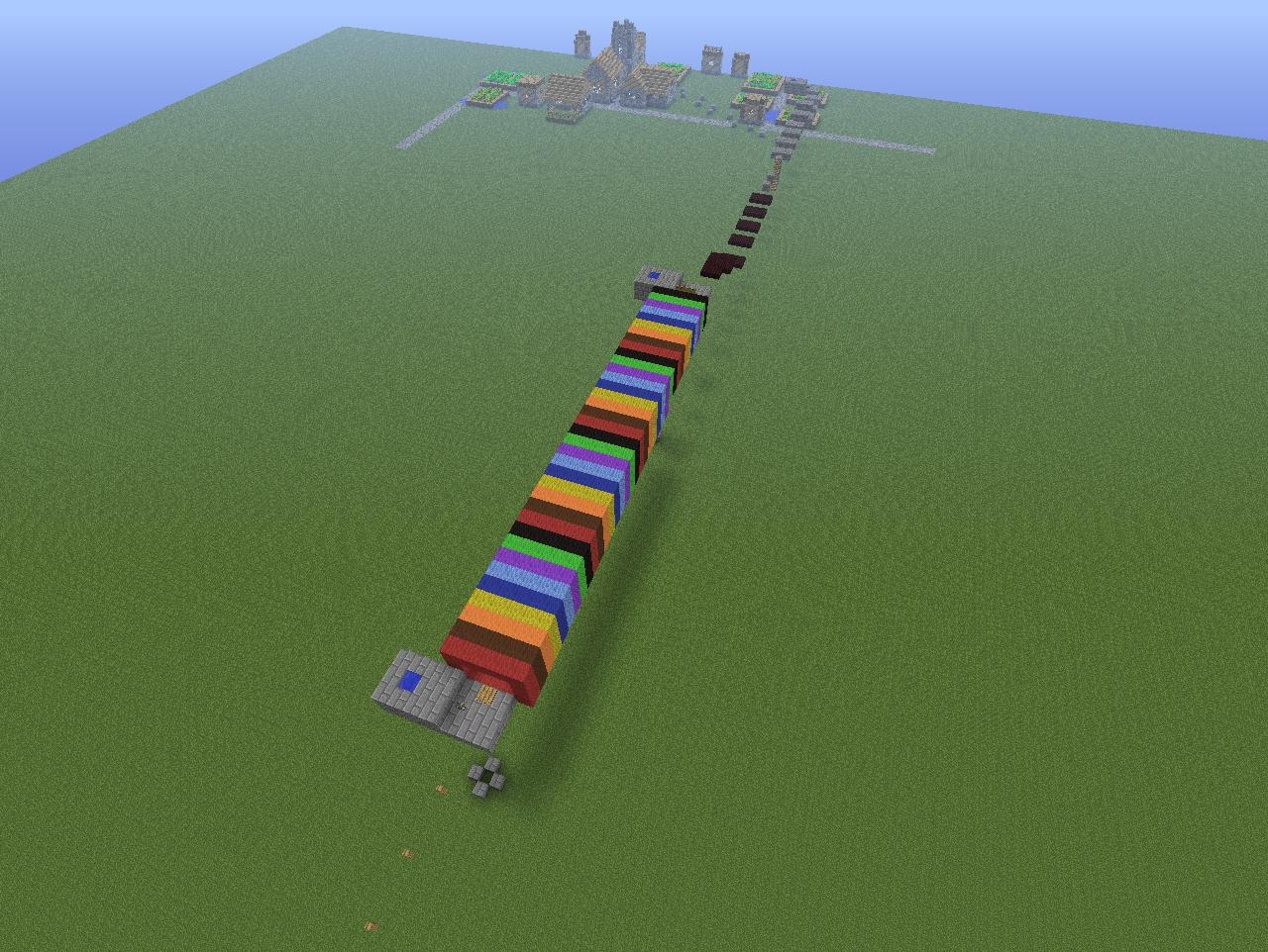 parkour to the village Minecraft Map