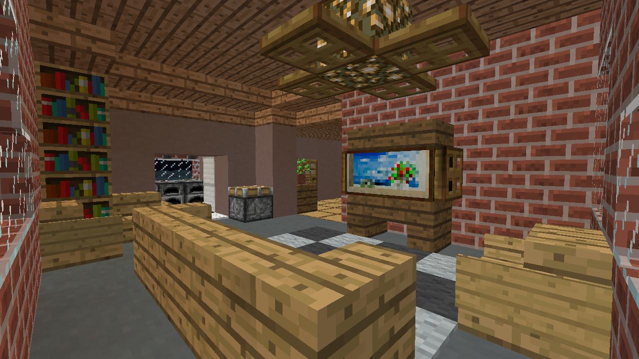 Brick Modern Home Minecraft Map