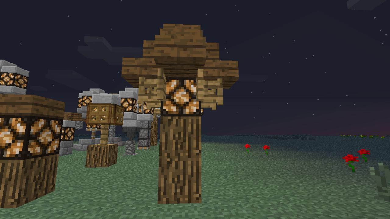 50 Different Types of lamps, part 1 Minecraft Map