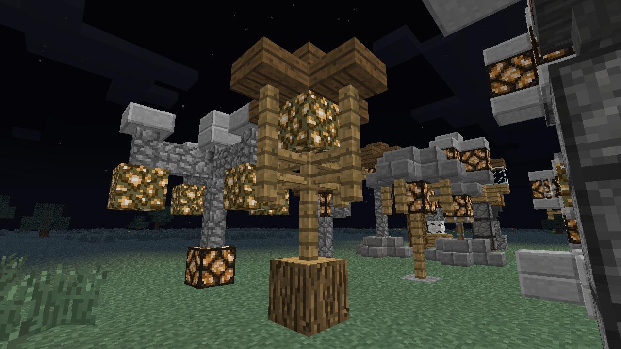 50 Different Types of lamps, part 1 Minecraft Map